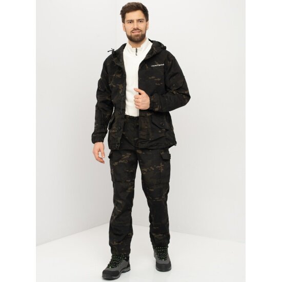Костюм Huntsman Горка-3, летний, черный мультикам, Смесовая Рип-Стоп, размер 56-58, рост 182-188 см