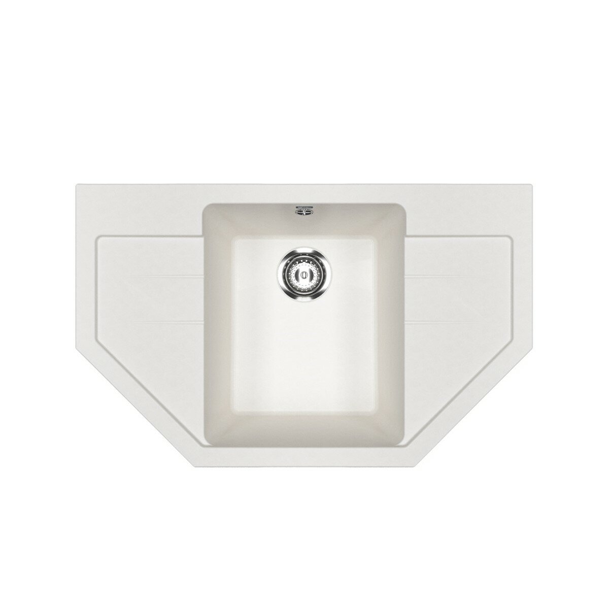 Кухонная мойка Ulgran U-609-341, ультра-белый