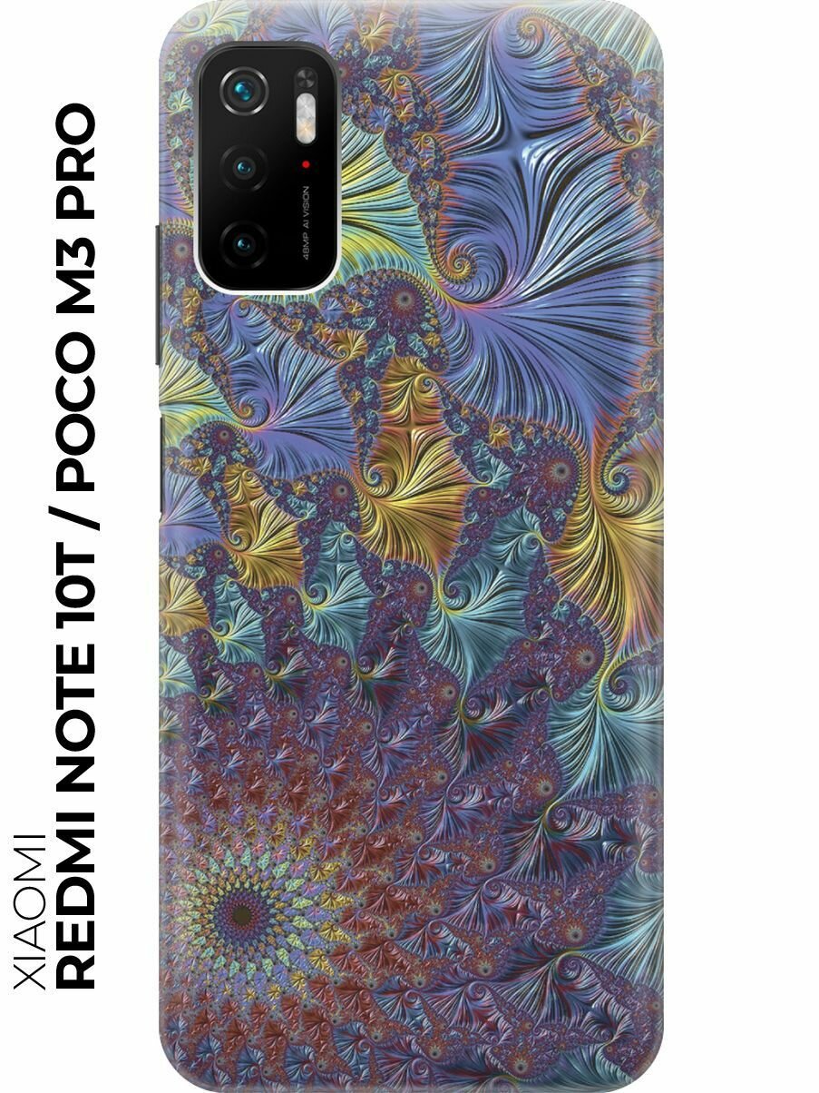 Силиконовый чехол Цветной калейдоскоп на Xiaomi Redmi Note 10T / Poco M3 Pro / Сяоми Поко М3 Про / Сяоми Редми Ноут 10Т