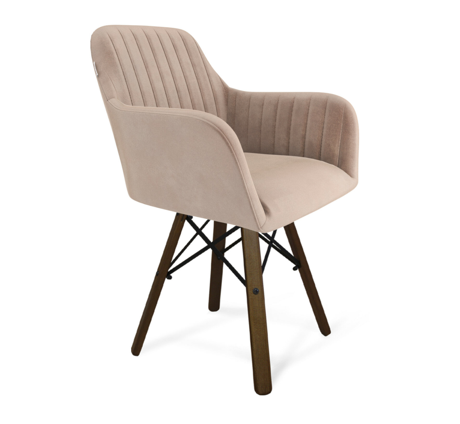 Стул Sheffilton SHT-ST38-1/S70 латте/темный орех/черный Размеры: Высота 840мм Глубина 610мм Ширина 580мм