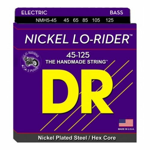 Струны для бас-гитары DR Lo-Riders NMH5-45 45-125