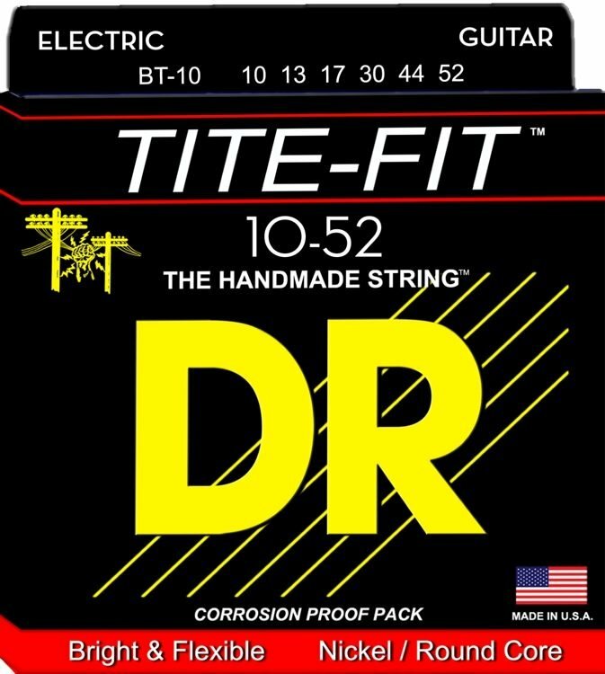 Струны для электрогитары DR Tite-Fit BT-10 10-52