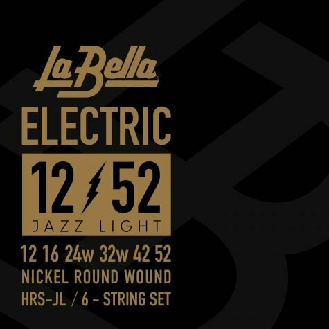 Струны для электрогитары La Bella Hard Rockin Steel Jazz Light HRS-JL 12-52