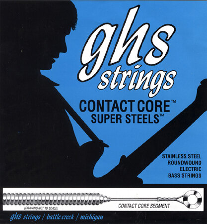 Струны для бас-гитары GHS Contact Core Super Steels 5M-CC 45-129