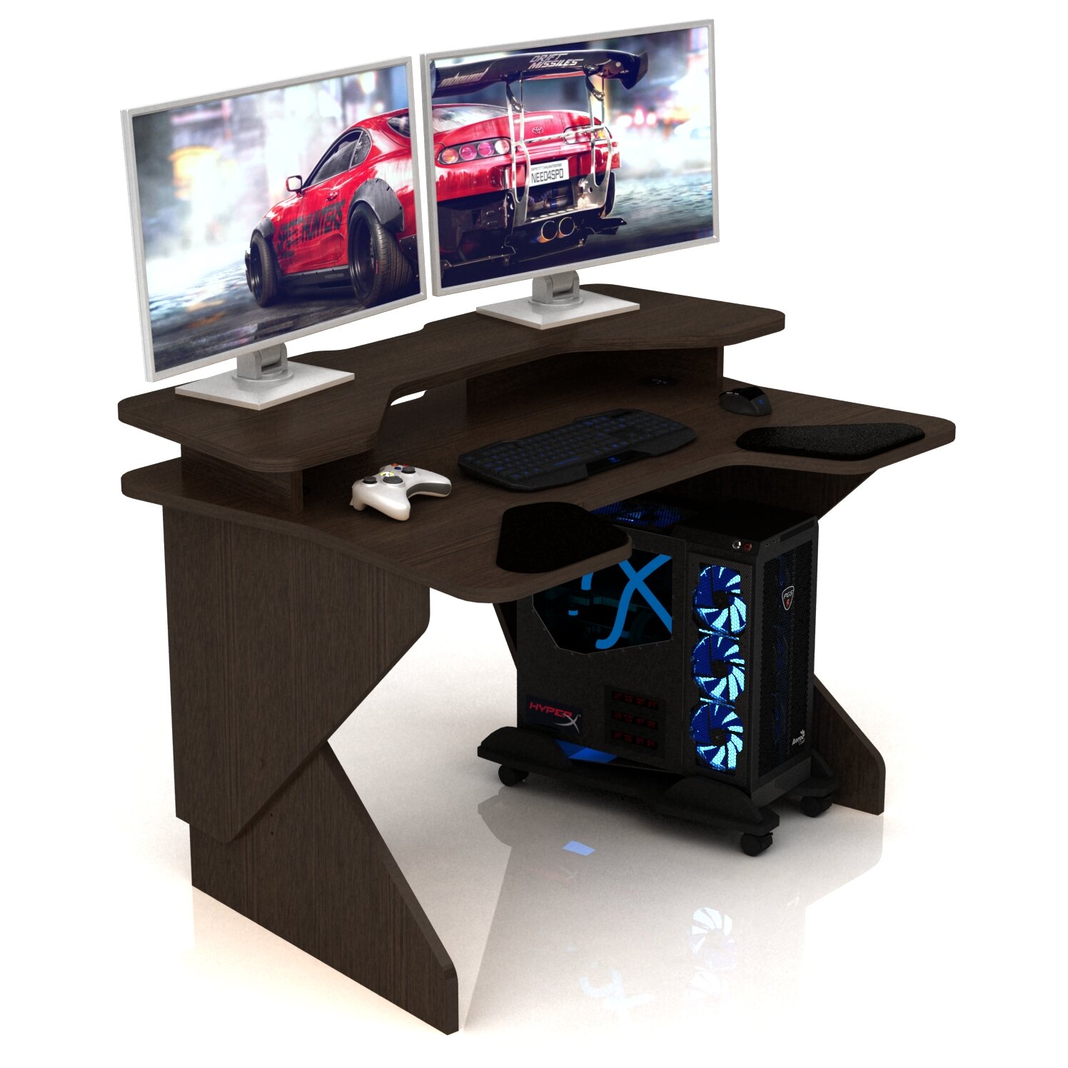 Геймерские игровые столы и кресла DR.RACER MAX COMFORT SOFT SPORT (DXCOMFORTSOFT/MAX/SPORT2) венге