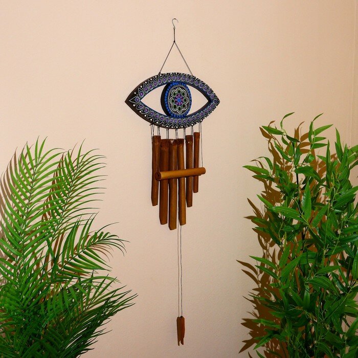 Музыка ветра «Око», 40×5×110 см, бамбук
