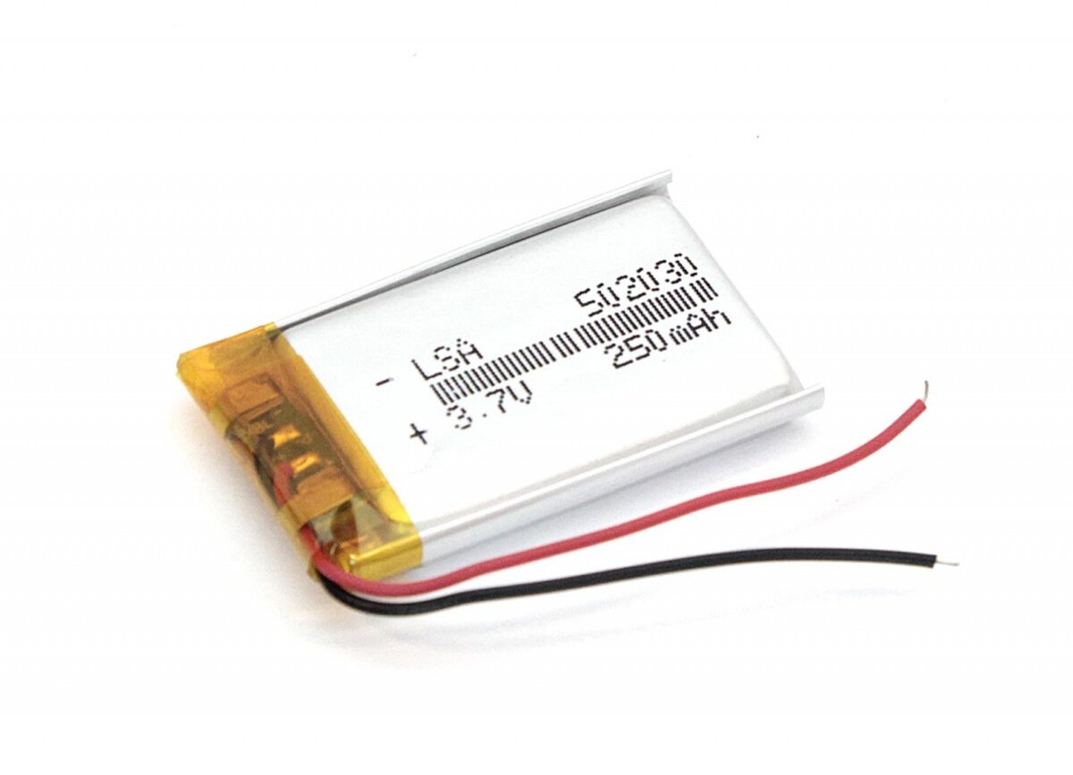 Аккумулятор Li-Pol (батарея) 5x20x30mm 2pin 3.7V/250mAh