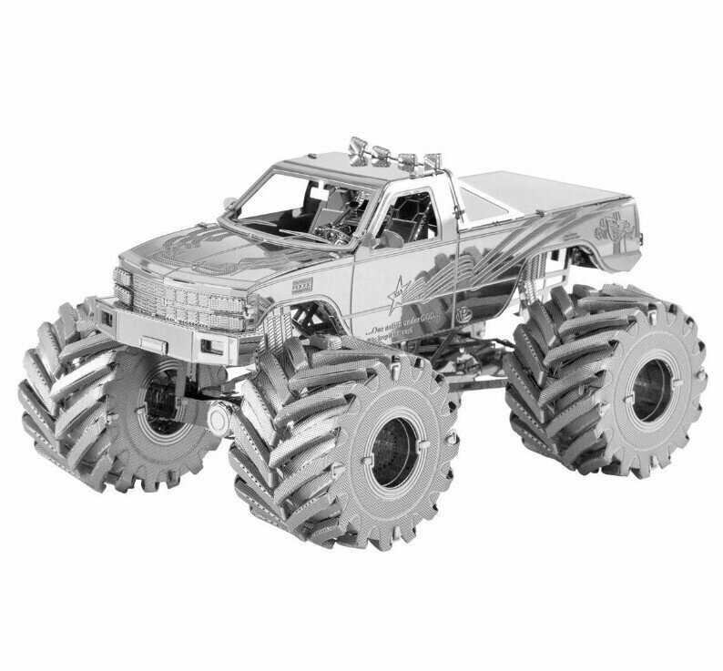 Металлический конструктор / 3D конструктор / Сборная модель Монстр трак