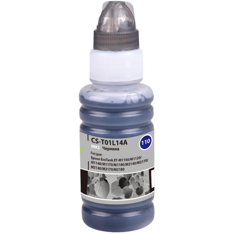 Чернила Cactus CS-T01L14A 110S BK чер. 70мл для Epson M1100/M1170/M2170 1895540