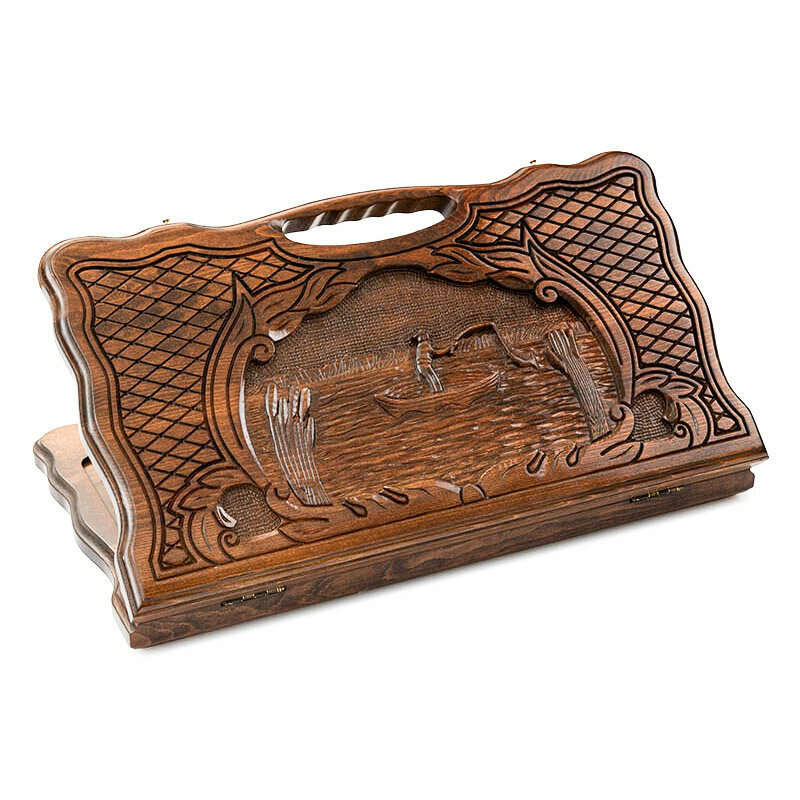 Нарды резные "Рыбак" 50, Haleyan