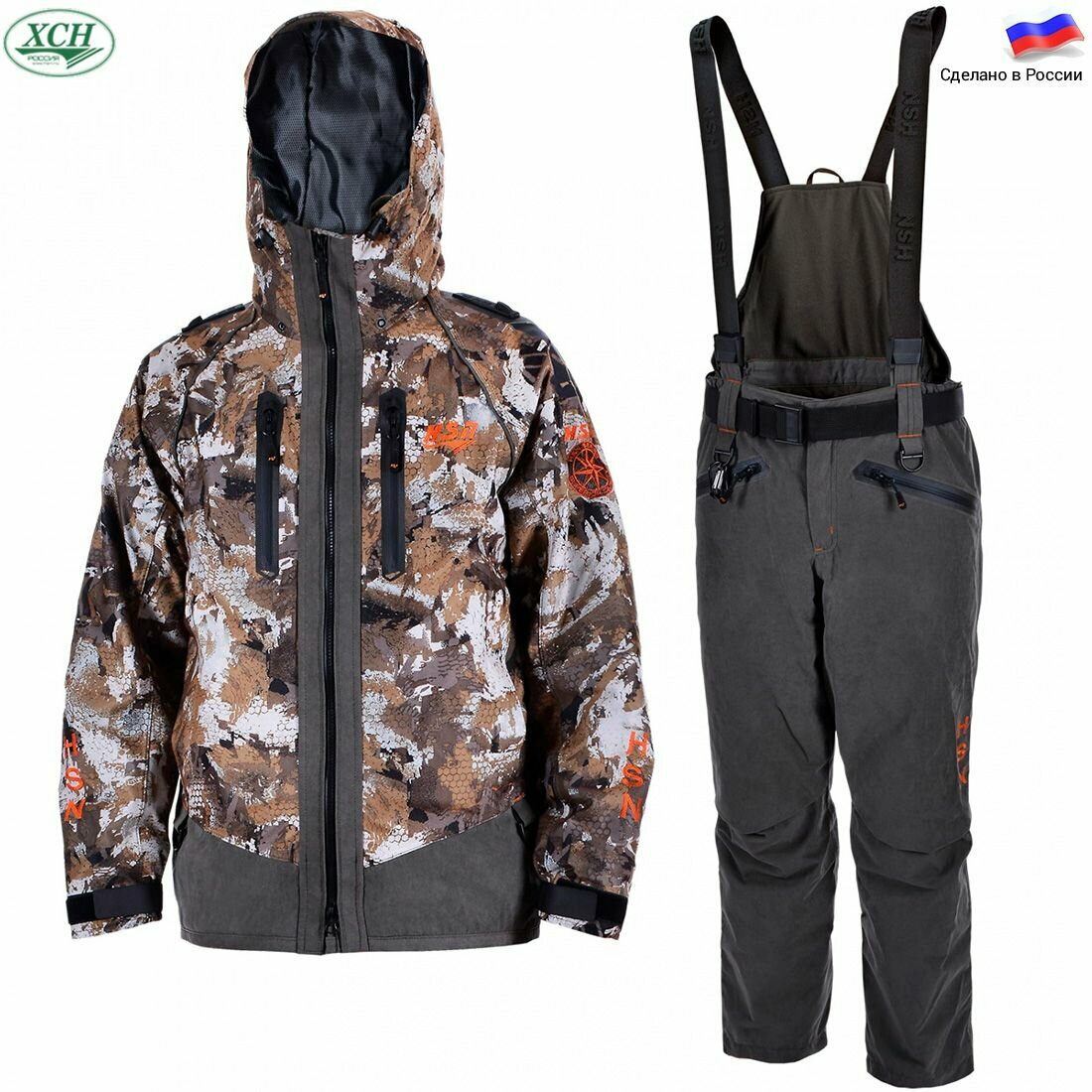 Костюм мужской демисезонный Rambler II (-5С) Alova ХСН камуфляж соты светло-серые