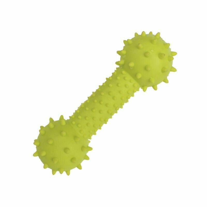 Игрушка для собак гантель с шипами15 см