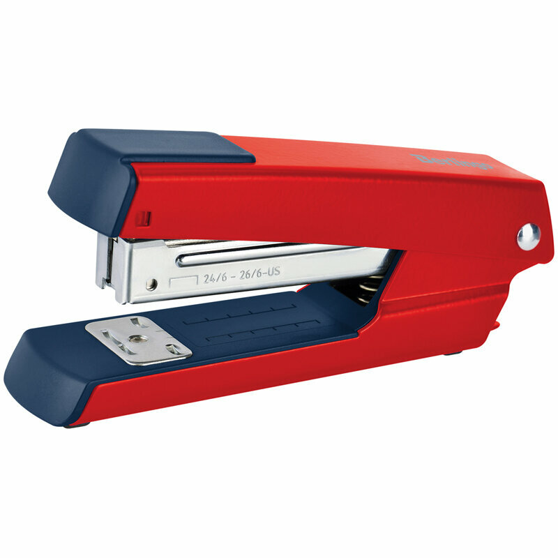 2 шт. Степлер №24/6, 26/6 Berlingo "Power TX" до 30л, металлический корпус, красный