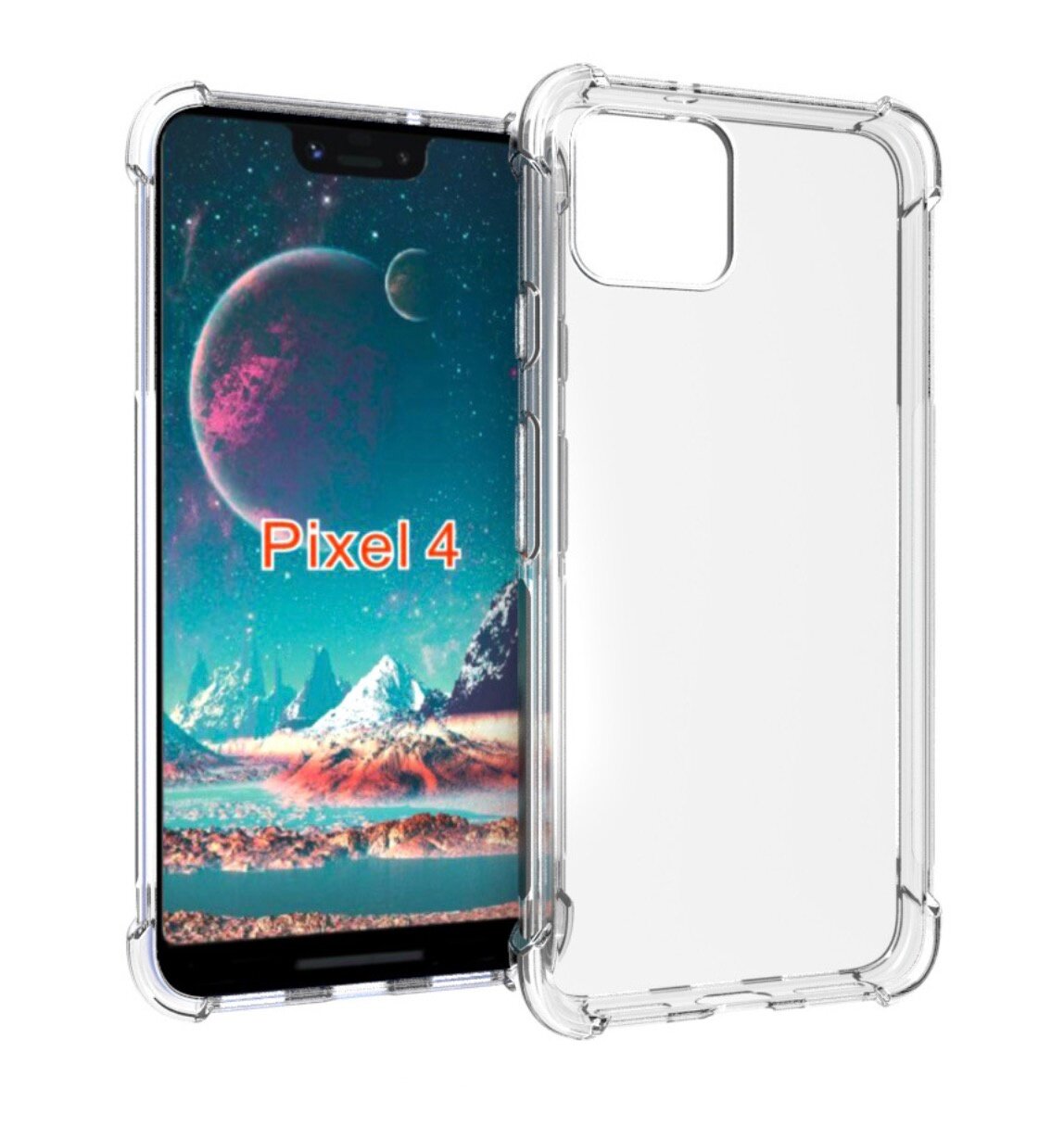 Чехол задняя-панель-накладка-бампер MyPads Tocco для Google Pixel 4 с усиленной защитой углов противоударный прозрачный