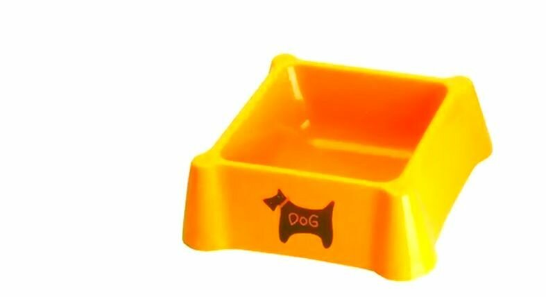 OUT! Миска квадратная для собак, 16х16х5 см, 420 мл