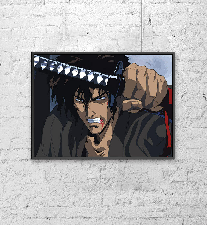 Постер для интерьера на стену (40х30 см). Аниме Манускрипт Ниндзя (ЧБД, Что было дальше)