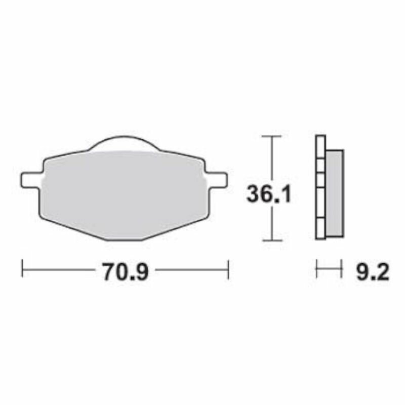 Колодки тормозные TRW MCB539