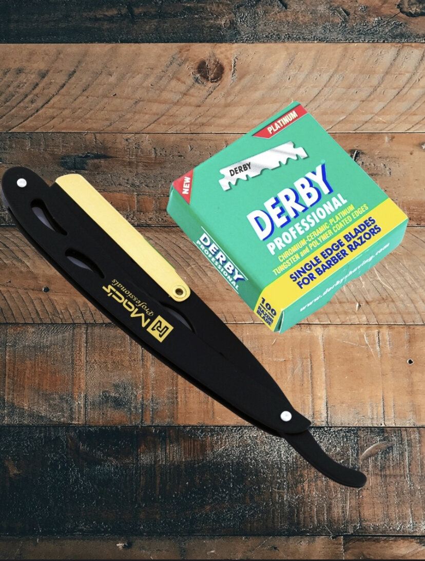 Опасная бритва. Бритва мужская. Шавет, 100 лезвий в комплекте