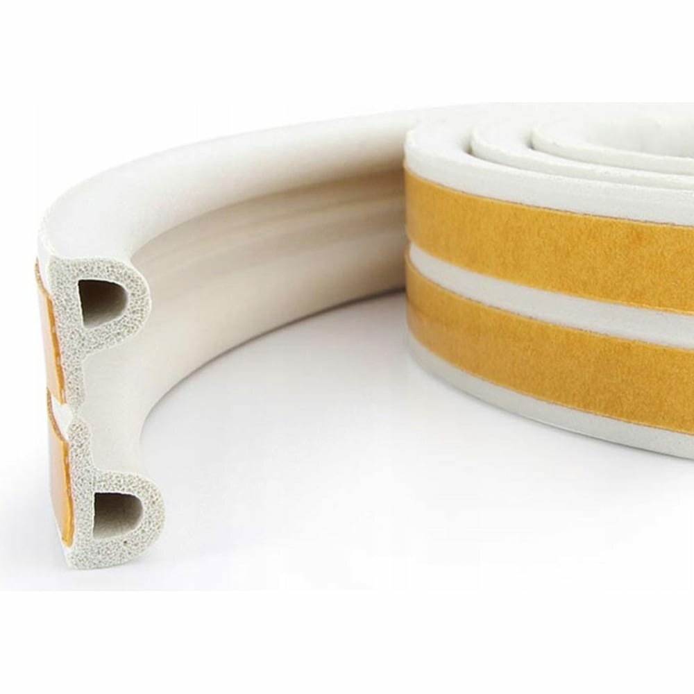 Самоклеящийся уплотнитель Sila P-профиль, 10 м, белый W10 SILAPW10