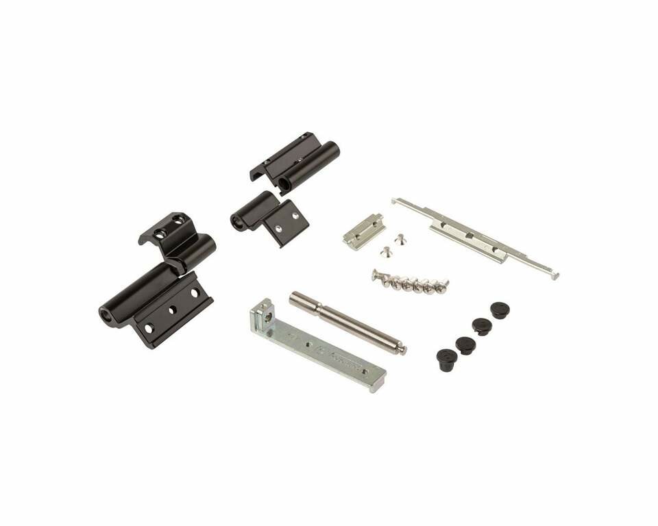 Комплект петель поворотно-откидных, европаз, 4030.30, черный RAL9005, (1 комплект = 2 пакета)