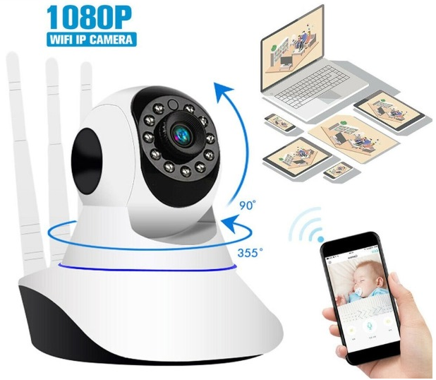 KSV-QC02(1080p) Wi-Fi IP Видеокамера сетевая PTZ поворотная