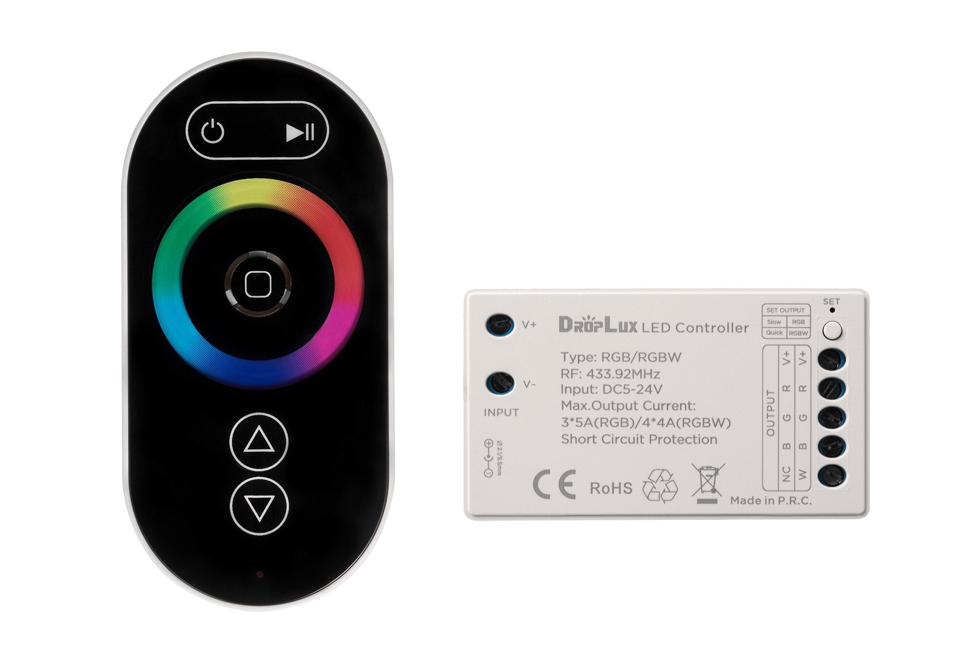 Контроллер ShopLEDs Сенсорный RGBW-контроллер MIG-LPH1-16А Touch (5-24V, 4х4А, 80-384W)