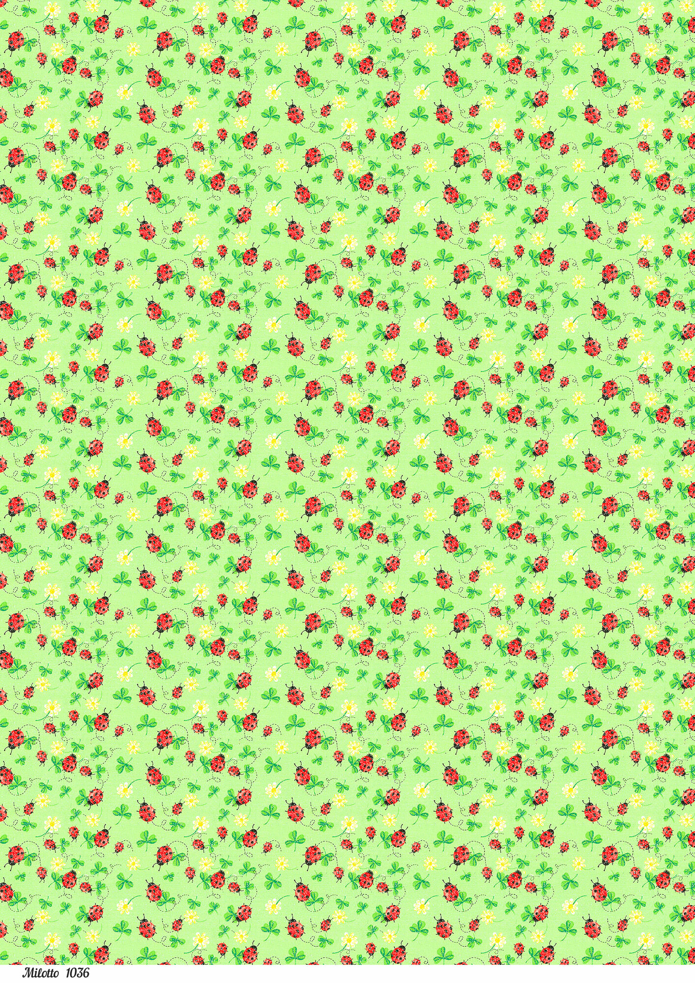 Картинки для декупажа на рисовой бумаге A4 1036 фон божьи коровки винтаж Milotto