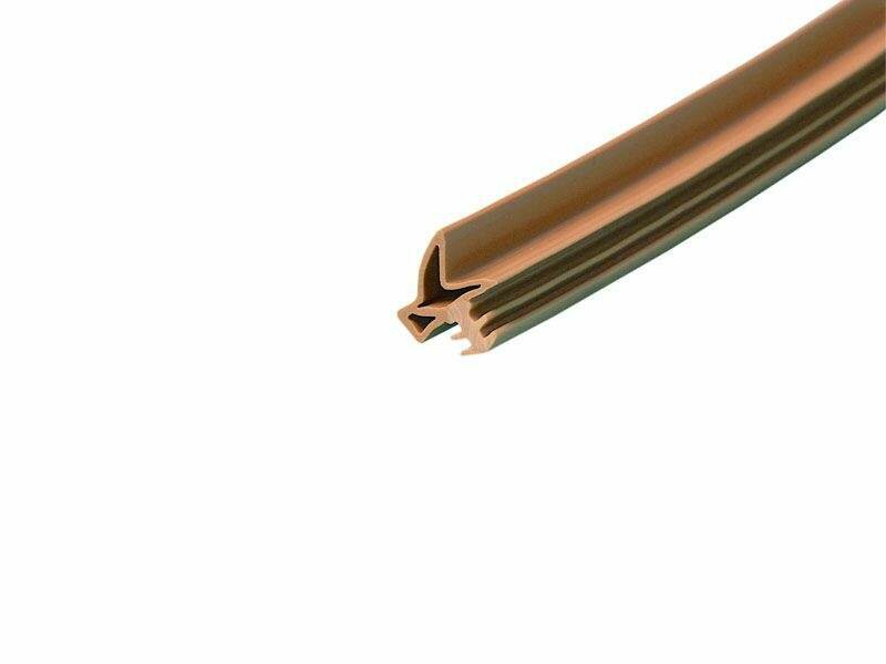 Уплотнитель контурный для межкомнатных дверей DEVENTER, ТЭП, бежевый RAL 1001, 200 м