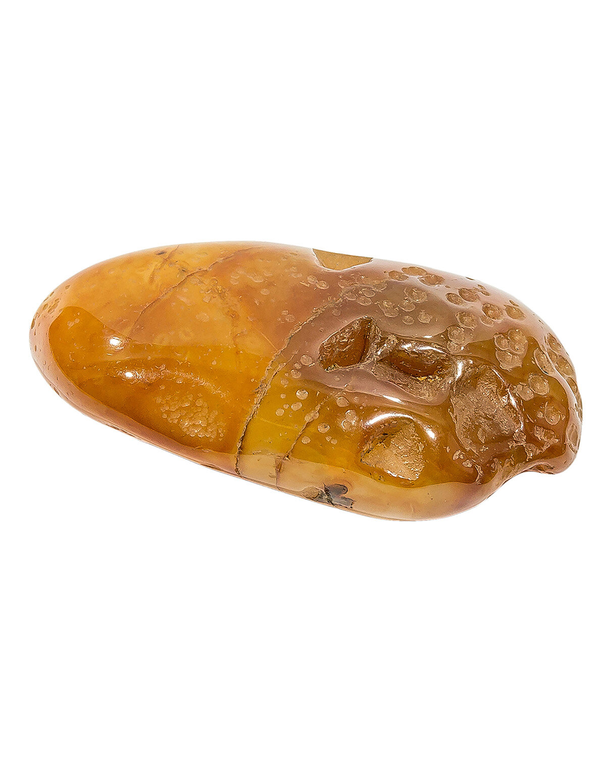 Агат полированный, размер 83х47х29 мм, вес 146 грамм