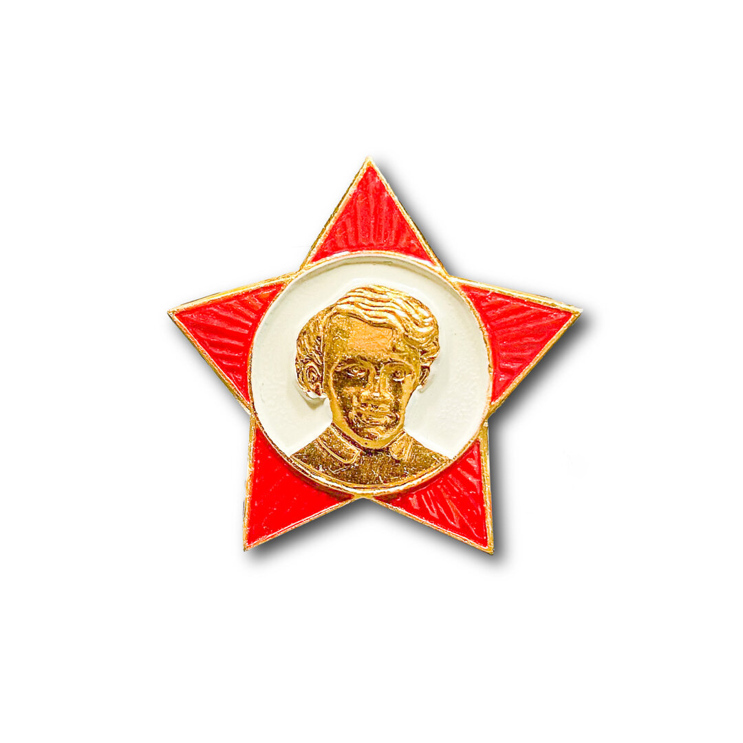 Знак ( Значок ) Нагрудный Октябренка (Золотистый / Пимса)