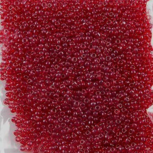 Бисер AS-105B бордовый перламутровый прозрачный (11/0) 2.1 мм 20 г, цена за 1 уп.