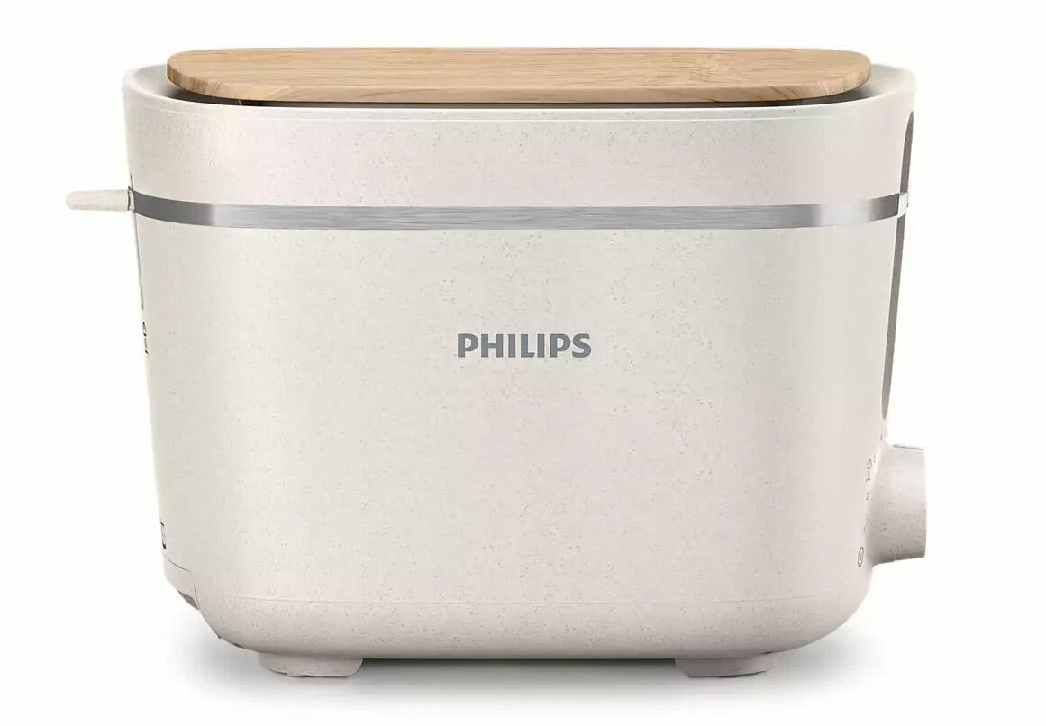 Тостер Philips HD2640, 2 слота, корпус белый матовый шелк, функция разморозки и поджаривания