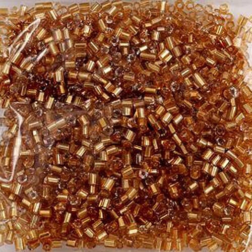 Бисер рубка ASR-22B медный блестящий прозрачный (11/0) 2.1 мм 20 г, цена за 1 уп.