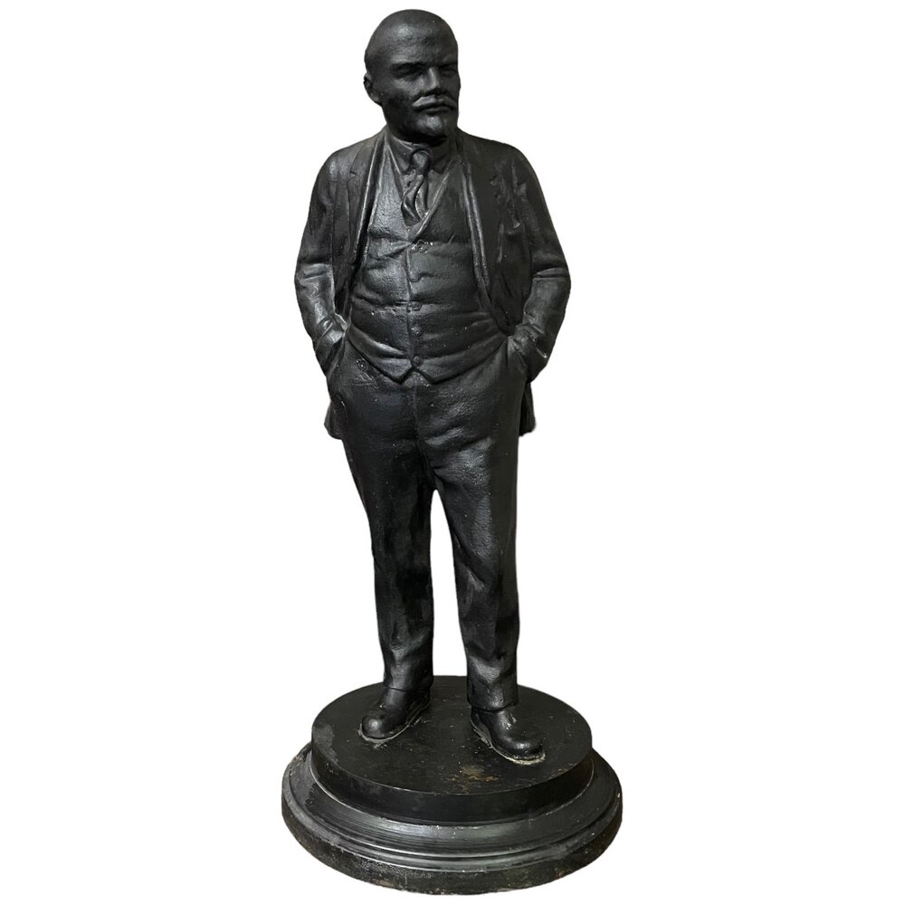 Чугунная статуэтка "В. И. Ленин" 1940-1950 гг. Частная выпускная работа, СССР