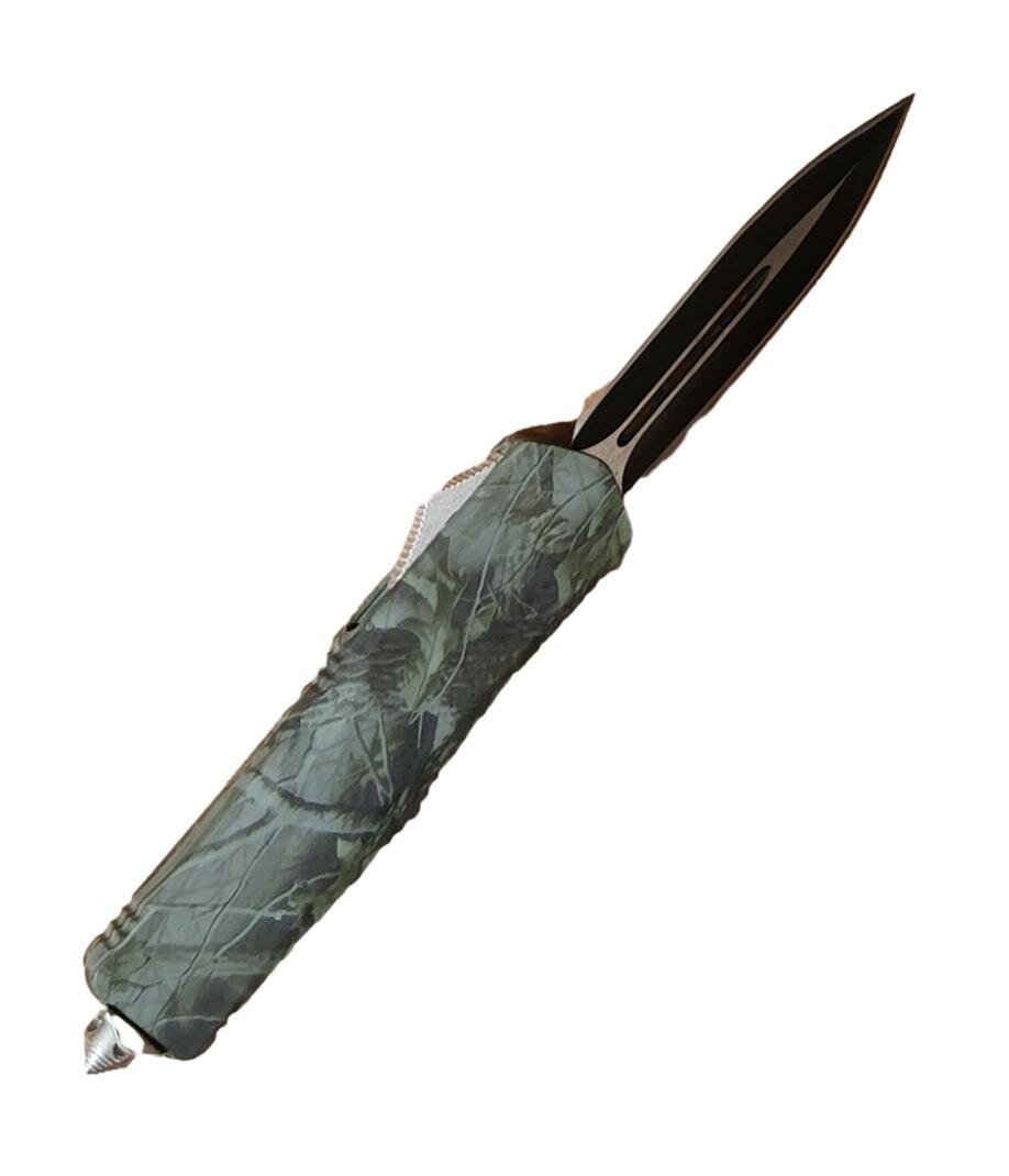 Автоматический складной нож двустороняя заточка/сталь 440/длина лезвия 8,9см/фронтальный A07-2N