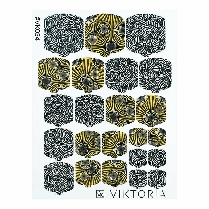 Плёнка для дизайна ногтей VIKTORIA, №034