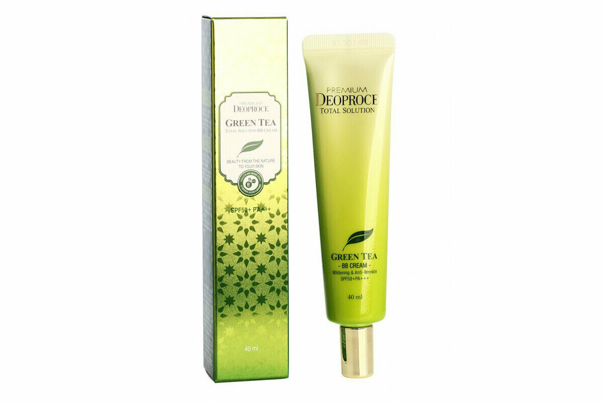 Deoproce Крем для лица BB Green Tea Total Solution BB Cream, 40 мл