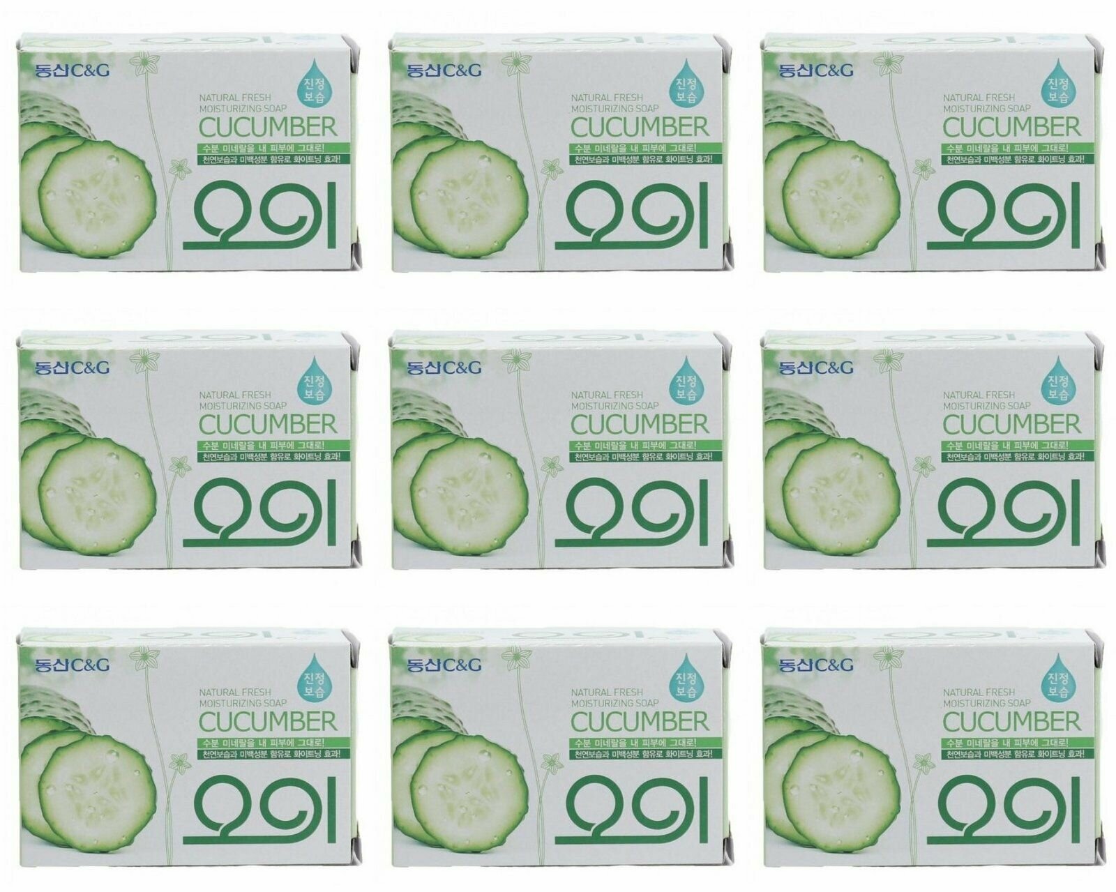 Clio Мыло туалетное Cucumber soap, 100 г, 9 шт