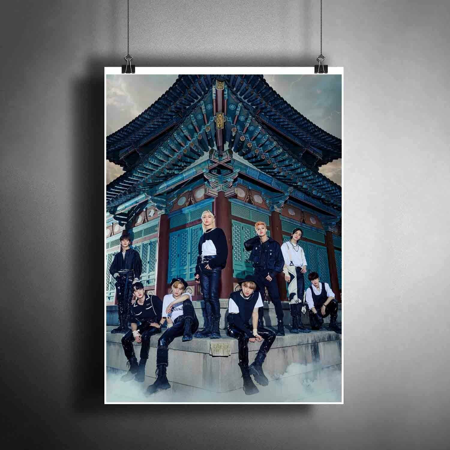 Постер плакат для интерьера "Музыка: группа Stray Kids (Стрэй кидс)" / Декор дома, офиса, комнаты, квартиры, детской A3 (297 x 420 мм)