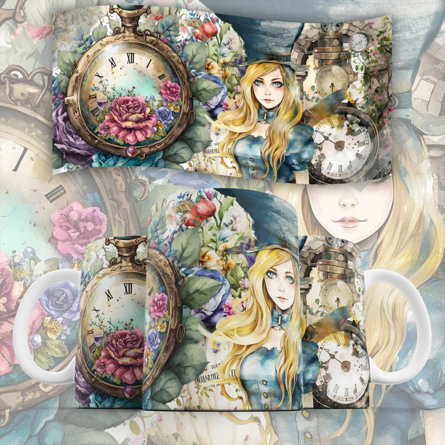 Кружка "Алиса в стране чудес" Forte Print 330мл