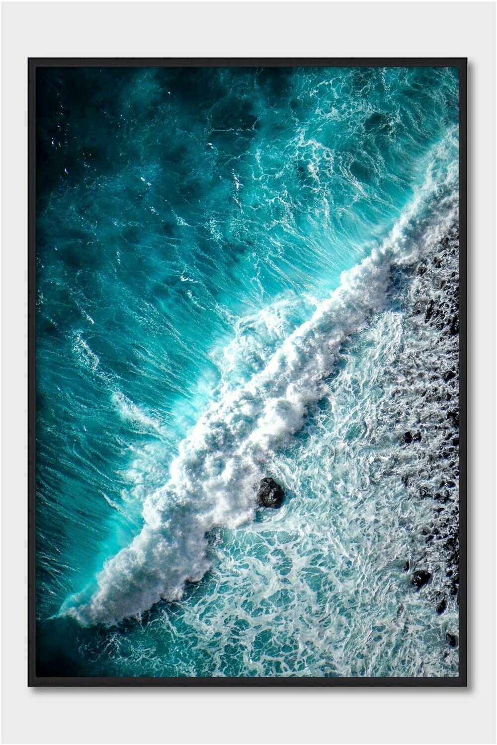 Постер для интерьера Postermarkt, 40х50 см в черной рамке, Море #33