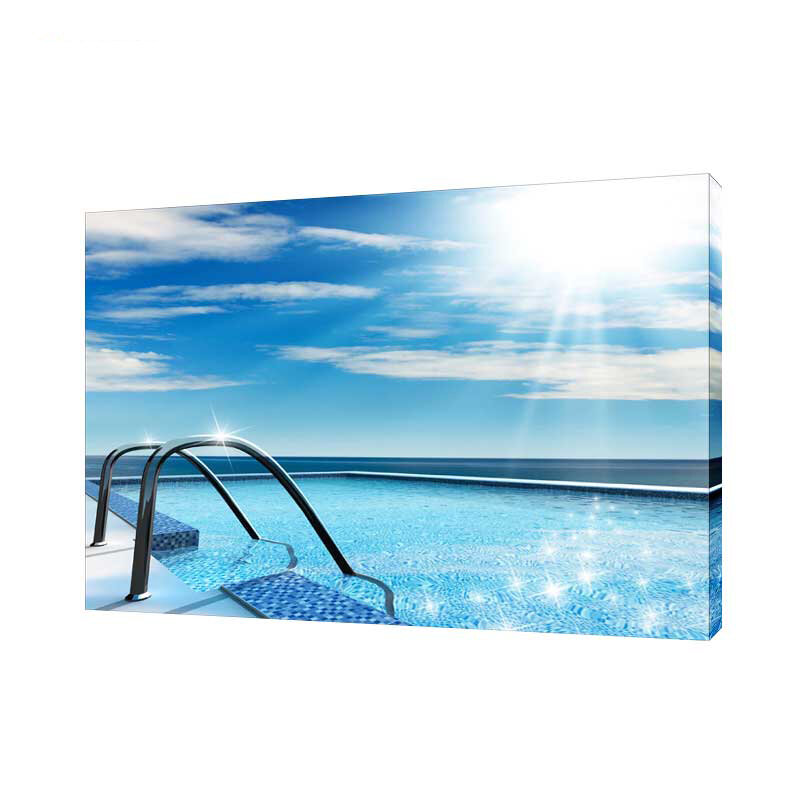 Картина на холсте Открытый бассейн, 30х40 см