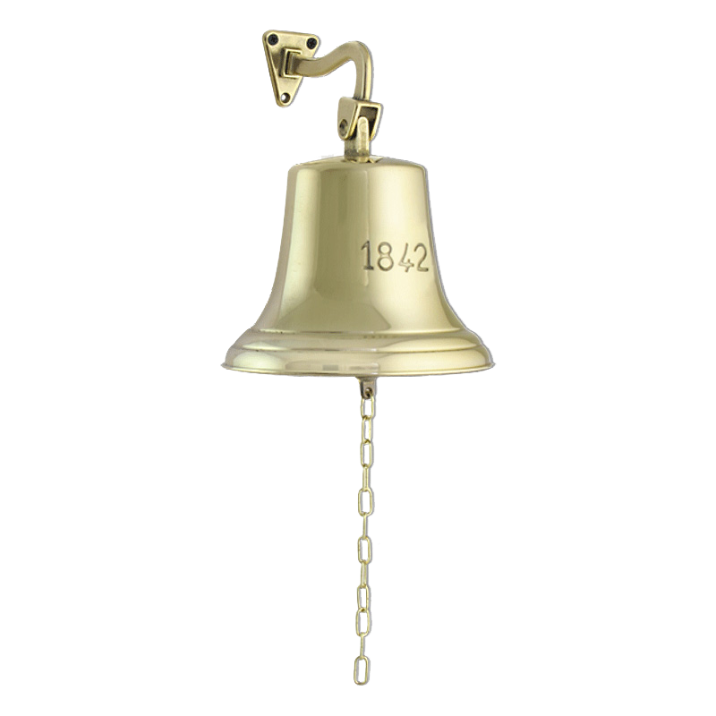 Рында Alberti Livio "1842", на кронштейне, диаметр 18см, цвет золотистый