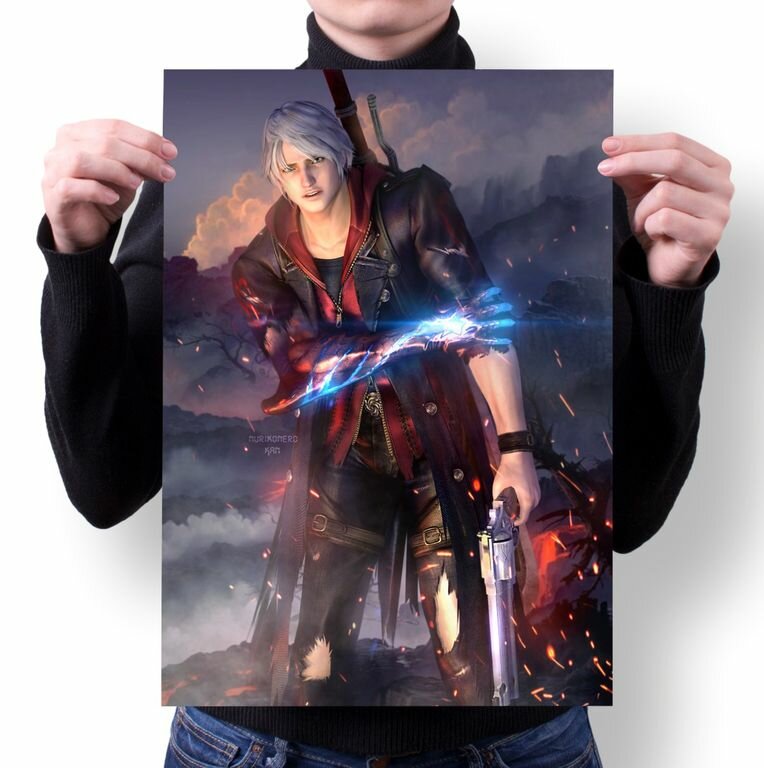 Плакат Dmc, Devil May Cry, Девил Май Край №7, А4