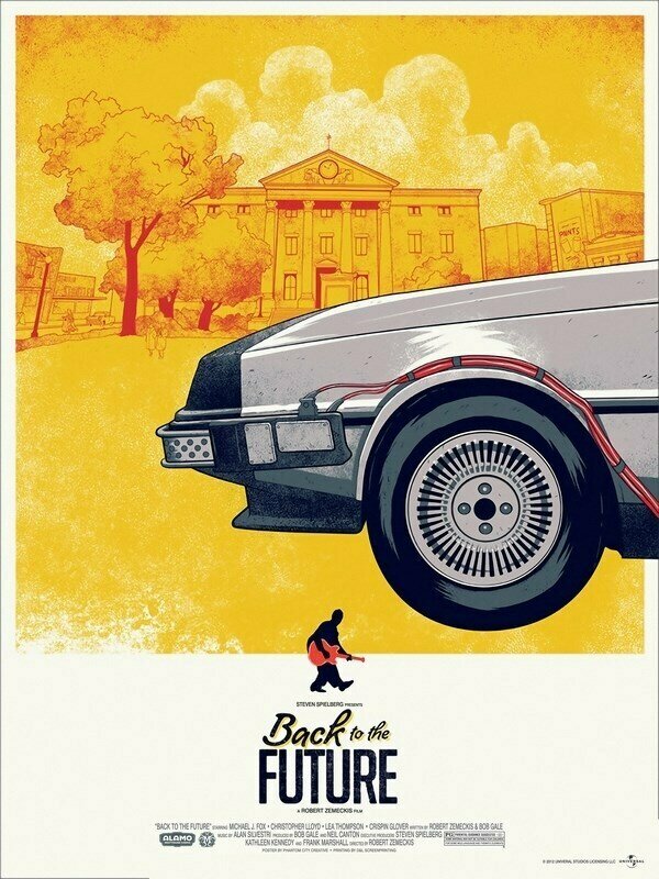 Плакат, постер Назад в будущее (Back to the Future), Роберт Земекис на бумаге, размер 21х30см