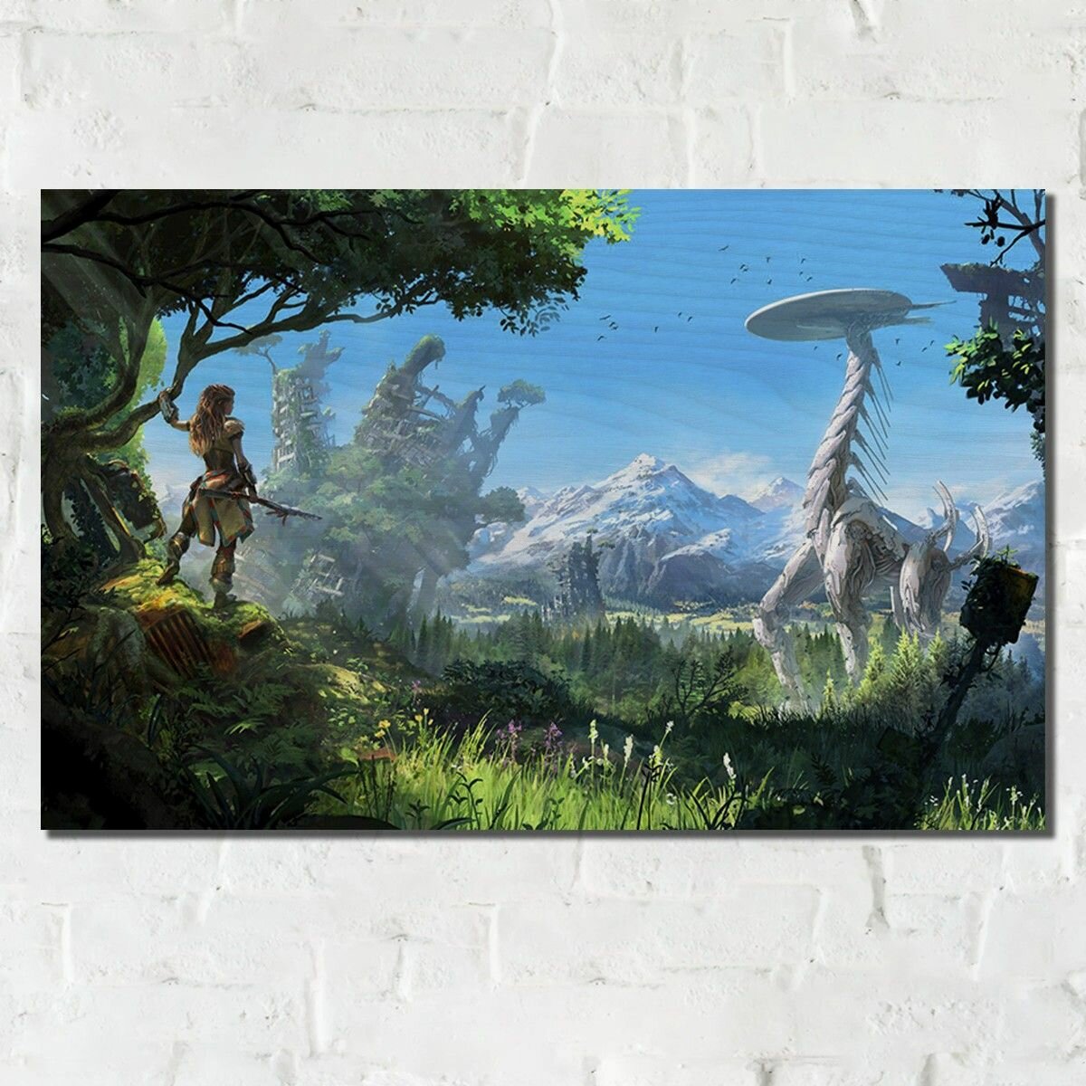 Картина интерьерная на дереве Horizen Zero Down Элой - 14009