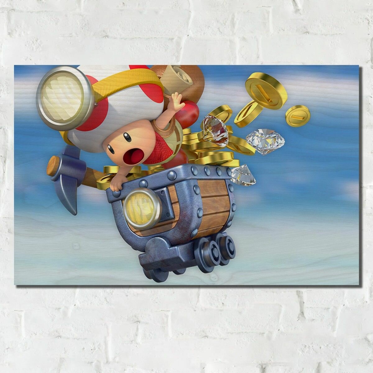 Картина интерьерная на дереве Captain Toad Treasure Tracker - 15091