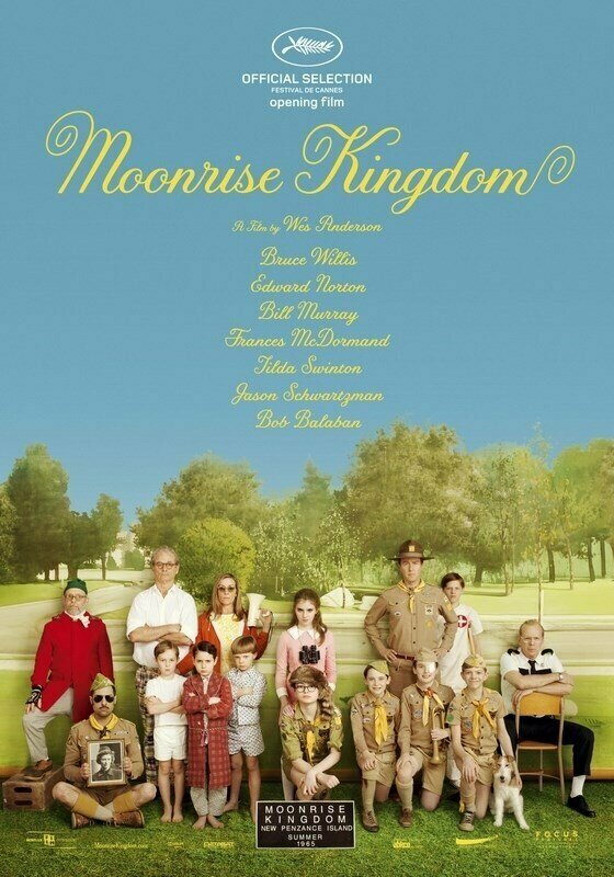 Плакат, постер Королевство полной луны (Moonrise Kingdom), Уэс Андерсон на бумаге, размер 21х30см