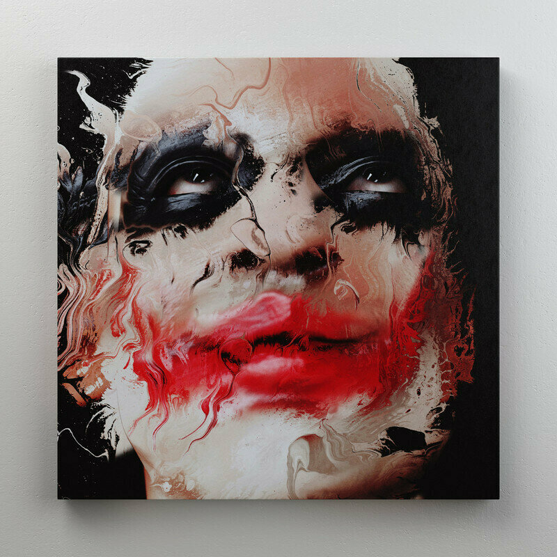 Интерьерная картина на холсте "Джокер арт" размер 35x35 см