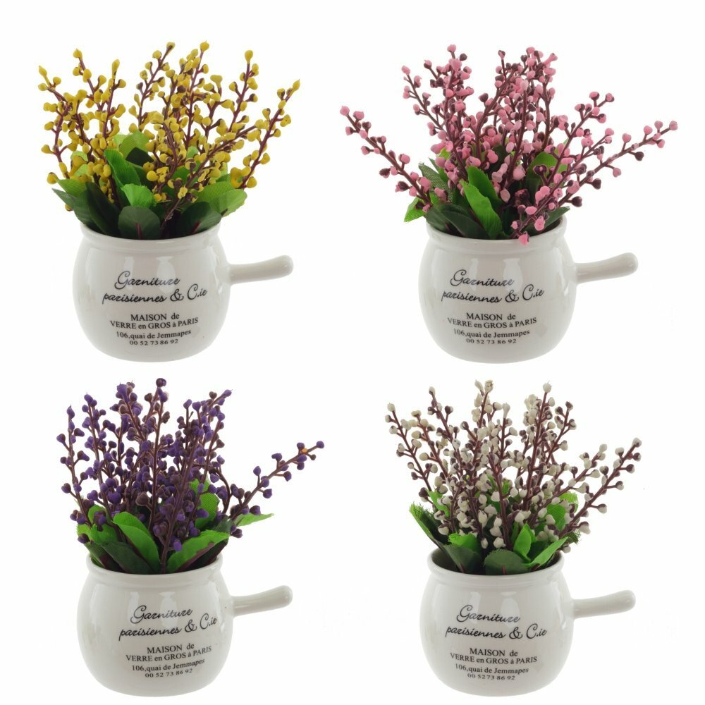 Цветочная композиция, L11,5 W11 H14 см, 4в. 758027 L11,5 W11 H14 см, 4в. 758027 REMECO